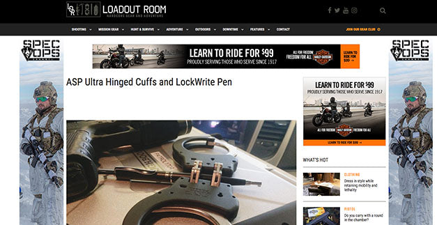 Loadout Room: ASP Ultra Hinged Cuffs and LockWrite Pen – ASP, Inc.