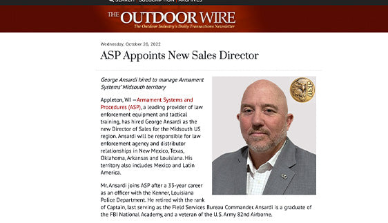theoutdoorwire.com: ASP Appoints New Sales Director – ASP, Inc.