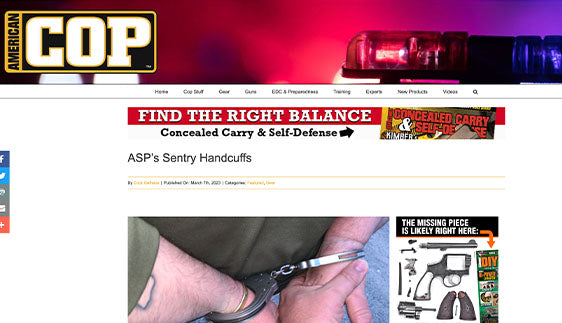 American Cop: ASP’s Sentry Handcuffs – ASP, Inc.